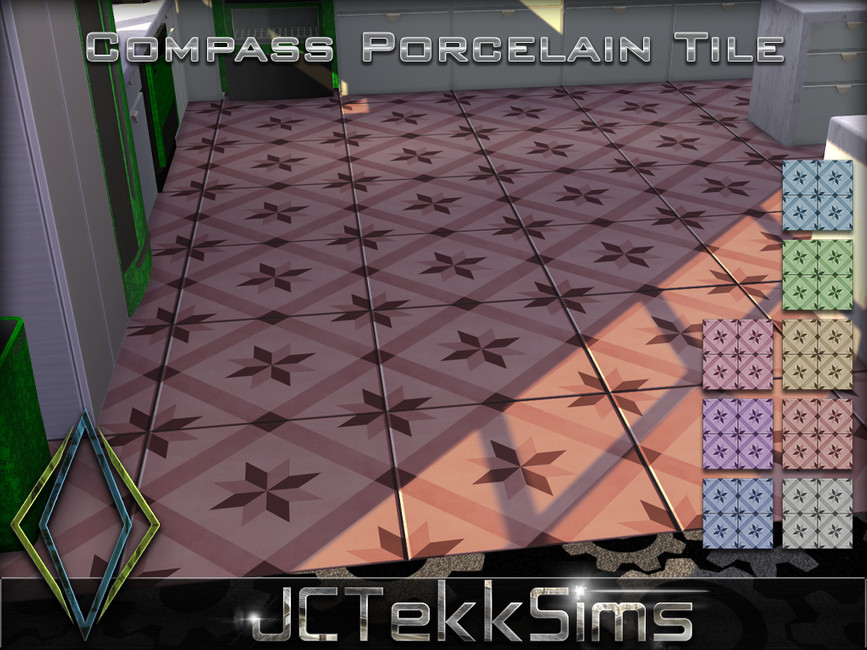The Sims Resource - Compass Porcelain Tile