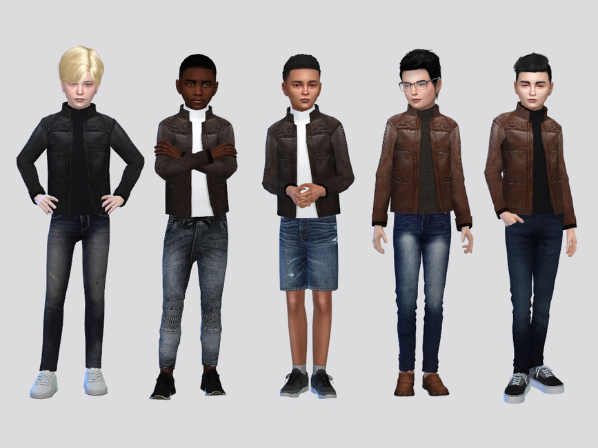 The Sims Resource - Pax Leather Jacket