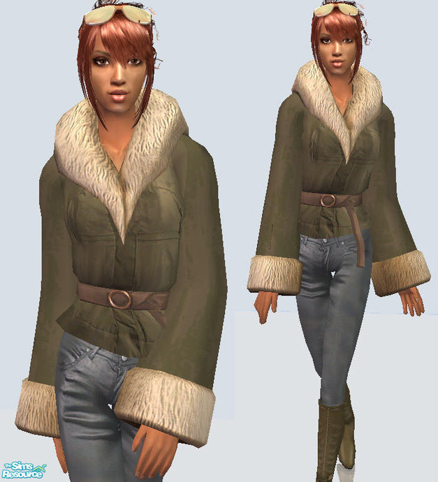 The Sims Resource | S2S Furcoat with boots