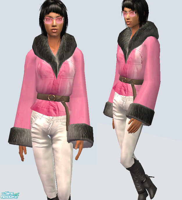 The Sims Resource - S2S Furcoat with boots