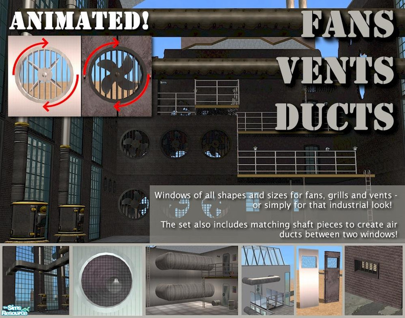 Cyclonesue's Animated Fans, Vents and Air Ducts