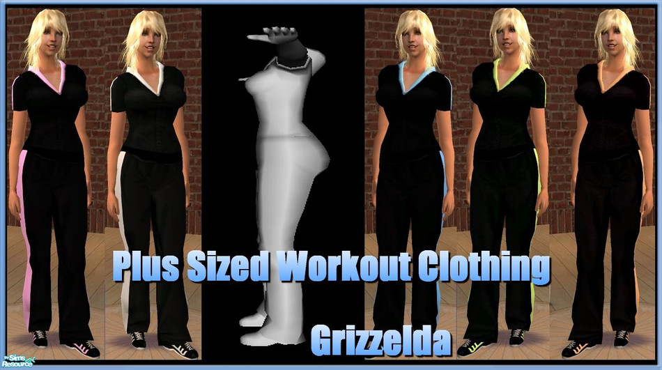 The Sims Resource - Plus Sized Work Out Clothing