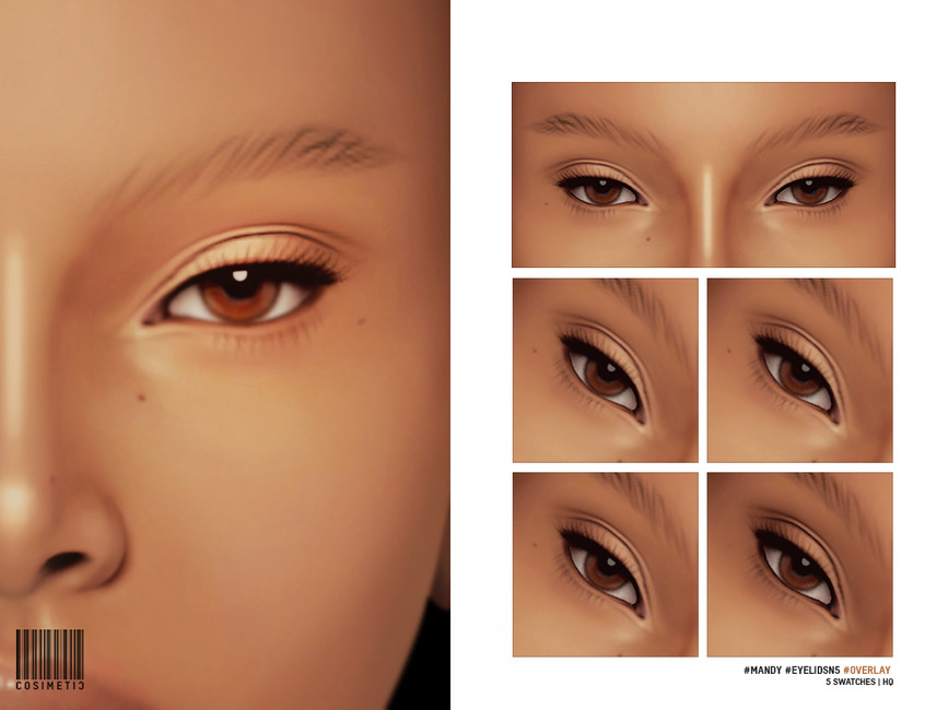 The Sims Resource - Mandy Eyelids | Overlay Version | N5
