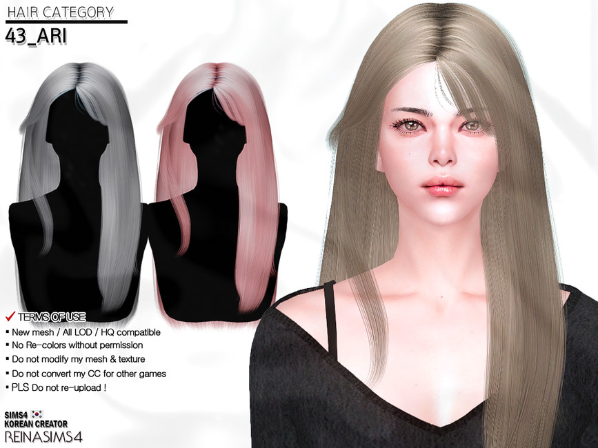 The Sims Resource - ARI HAIR