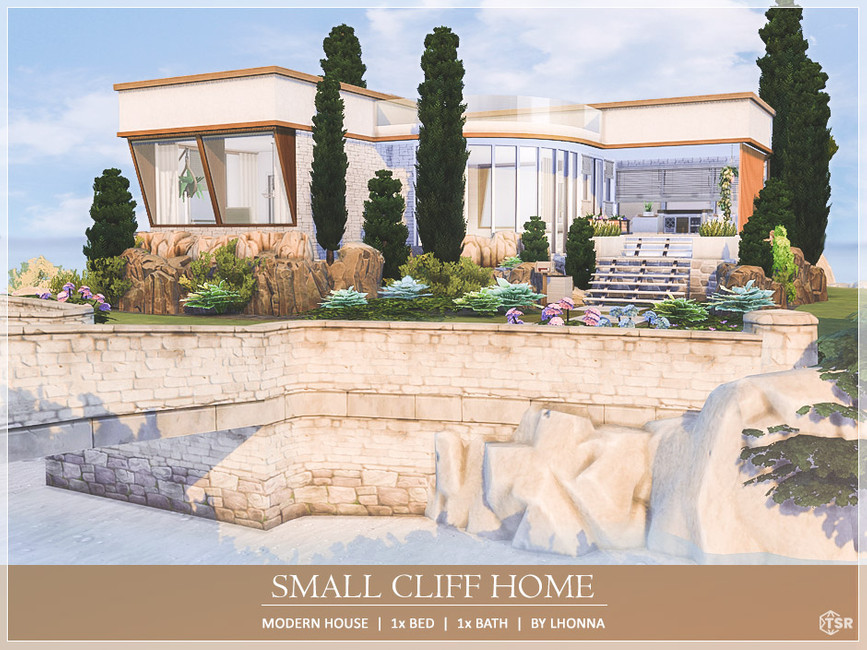 The Sims Resource - Small Cliff Home /No CC/