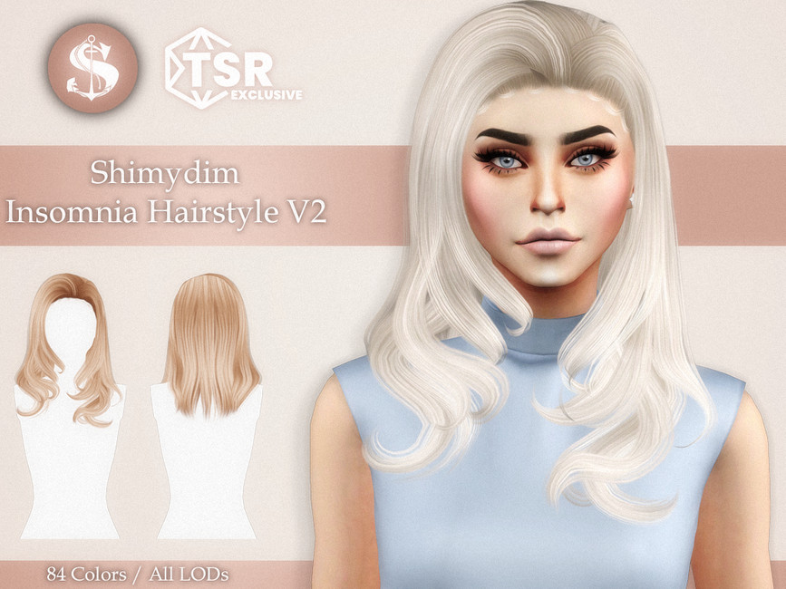 The Sims Resource - Insomnia Hairstyle V2