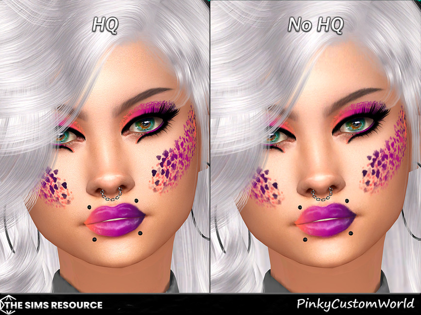 The Sims Resource - Makeup Set N1 - Rave Eyeliner