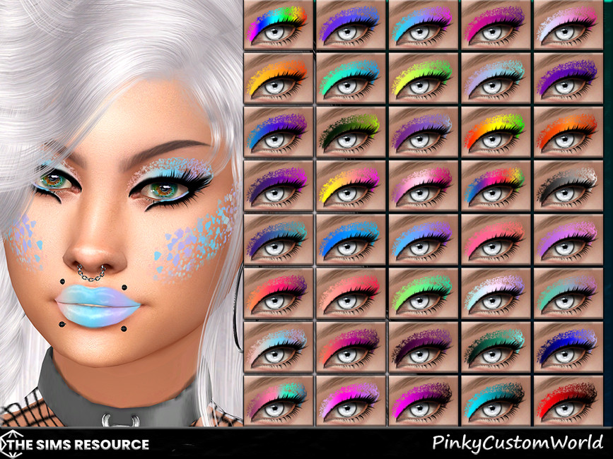The Sims Resource - Makeup Set N1 - Rave Eyeshadow