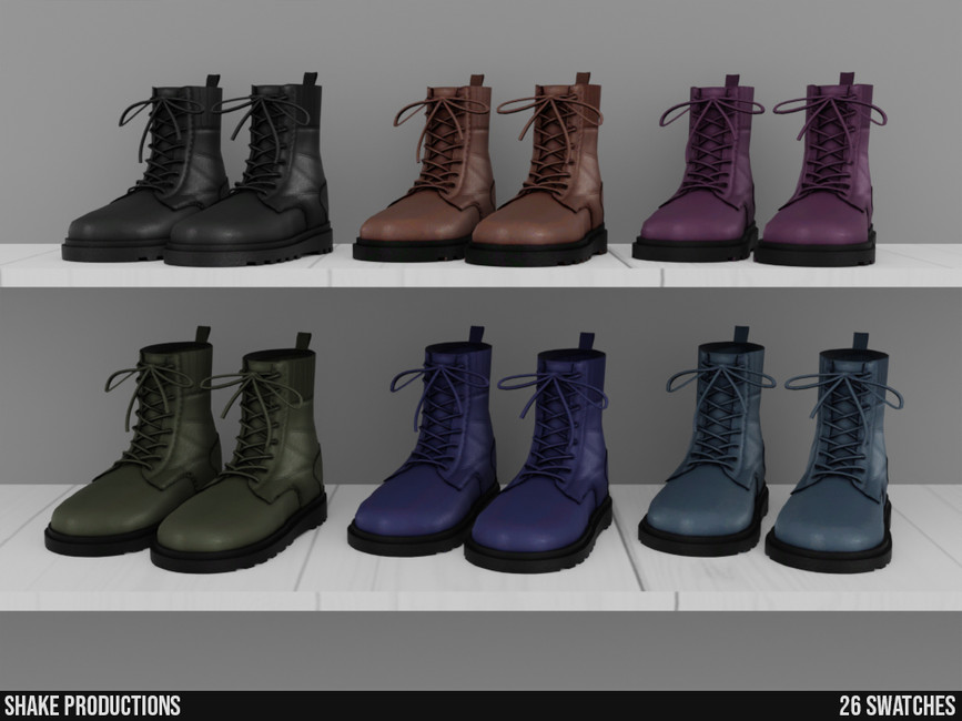 The Sims Resource - 962 - Leather Boots (Male)