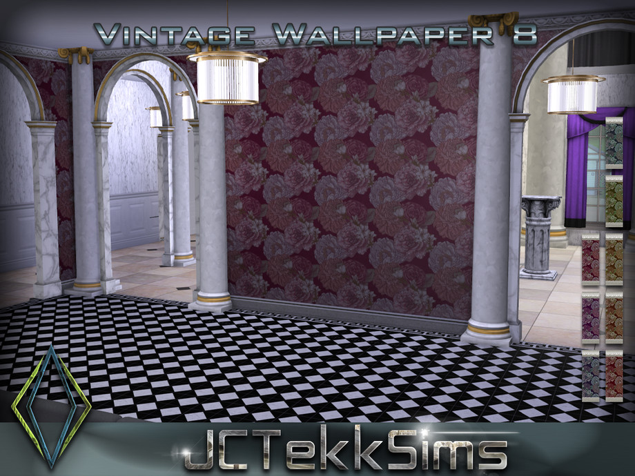 The Sims Resource | Vintage Wallpaper 8