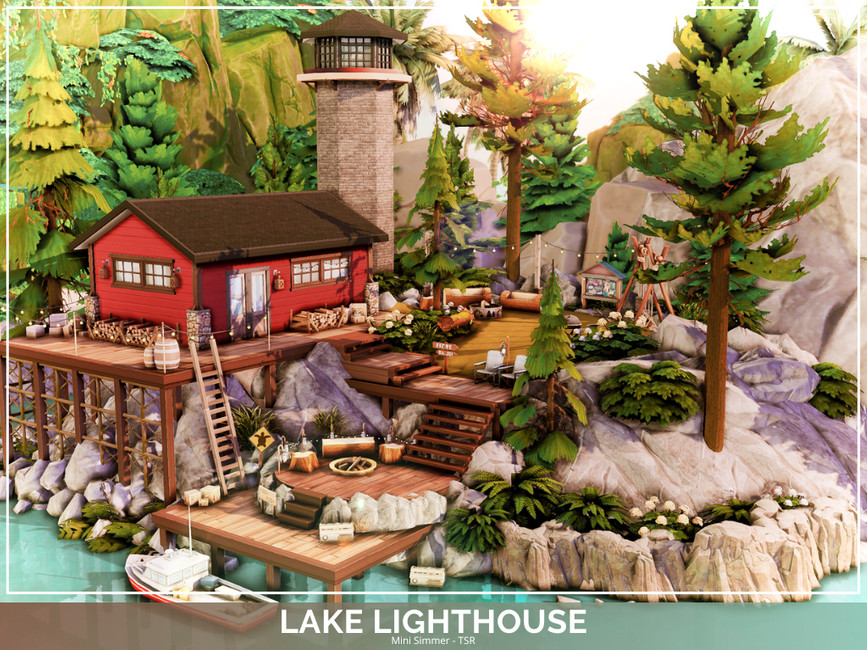 The Sims Resource - Lake Lighthouse - NO CC