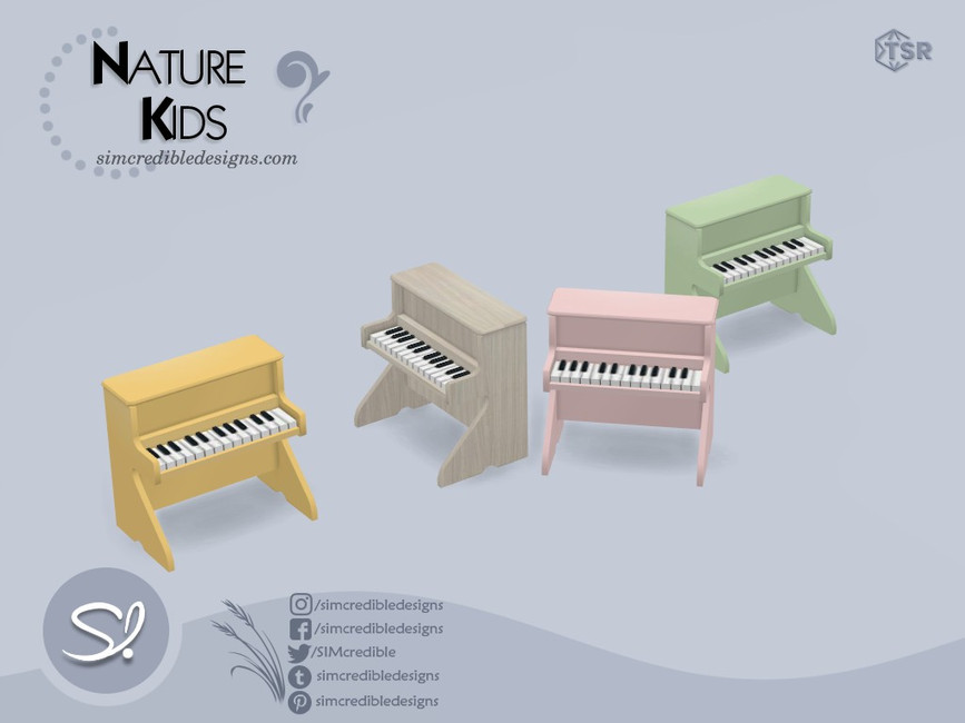 The Sims Resource - Nature Kids Piano [decor]