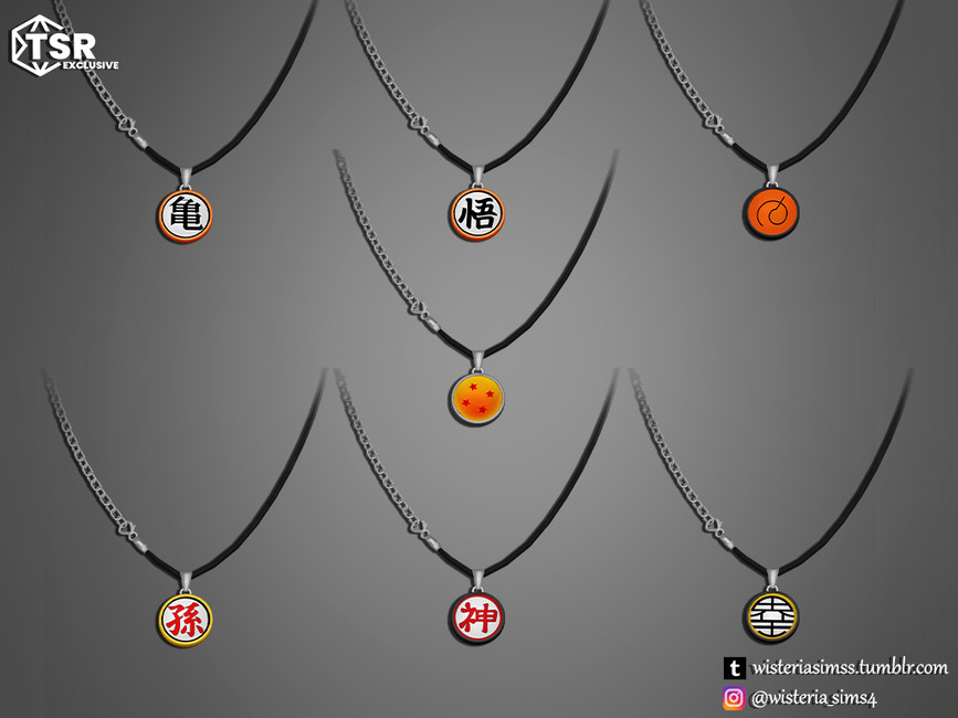 The Sims Resource - Kanji's DB Necklace (woman)