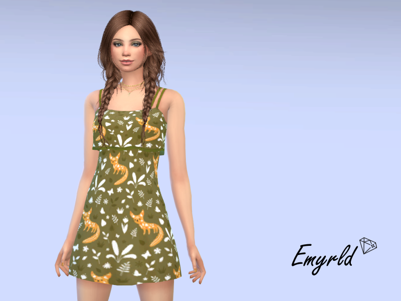 The Sims Resource | Fennec Fox Dress