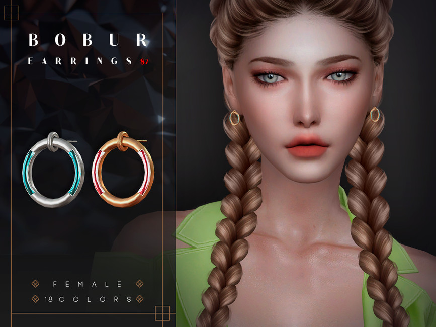 The Sims Resource - Simple Small Hoop Earrings