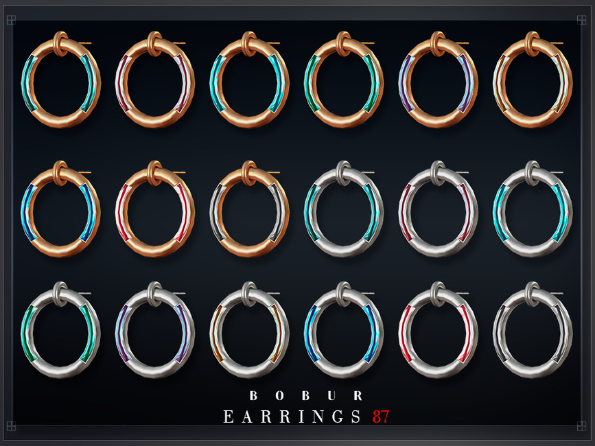 The Sims Resource - Simple Small Hoop Earrings