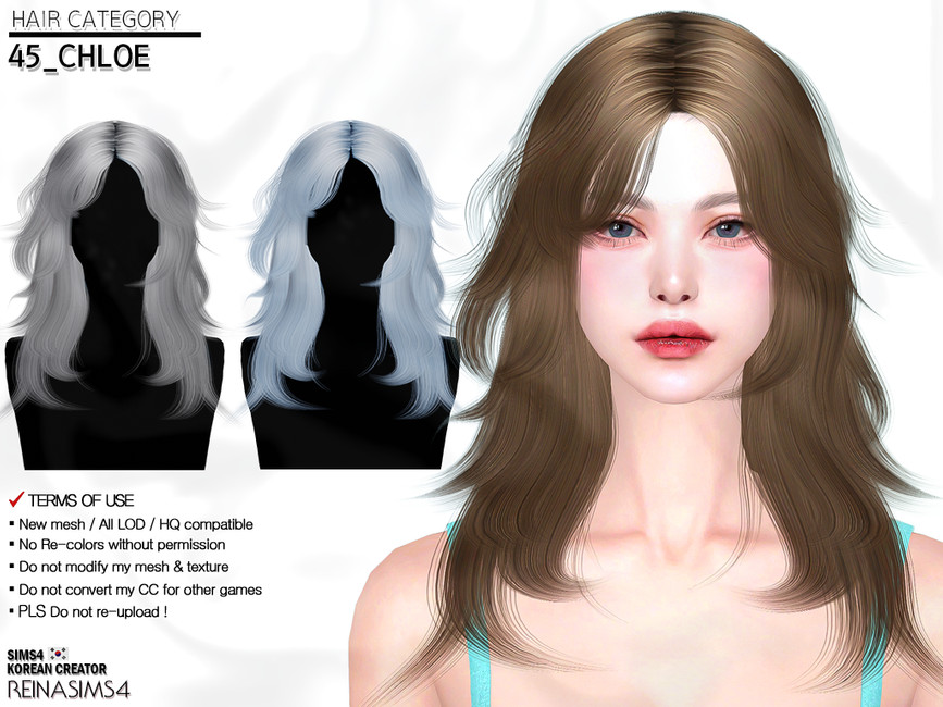 The Sims Resource - Chloe hair