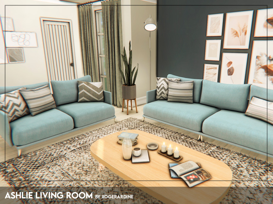 The Sims Resource - Ashlie Living Room (TSR only CC)