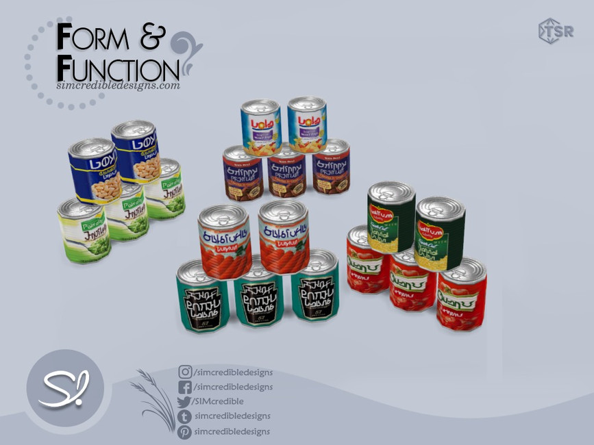 The Sims Resource - Form and Function 5 Cans