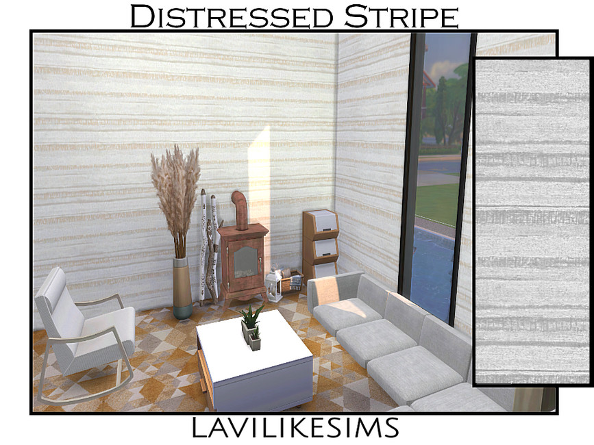 The Sims Resource - Distressed Stripe