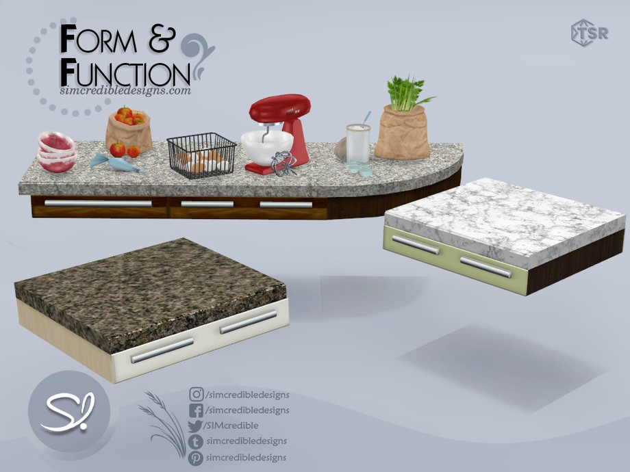 The Sims Resource - Form and Function Counter Island
