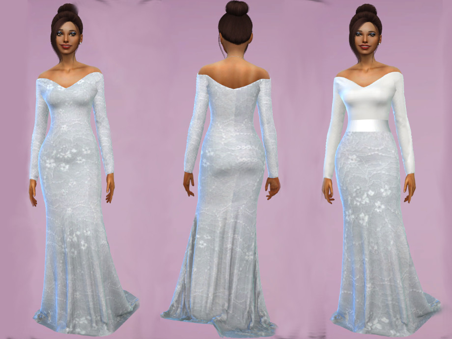 The Sims Resource | Wedding Dress N11