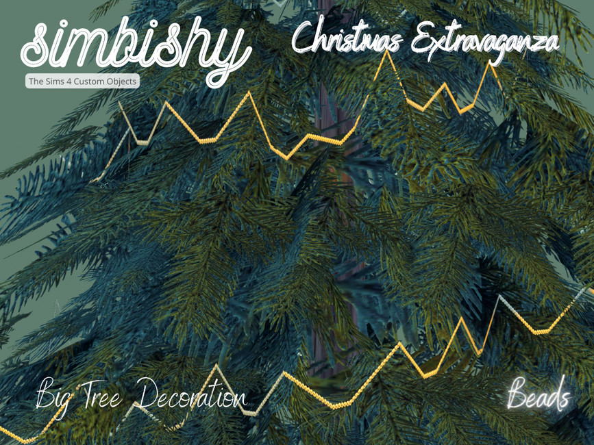 The Sims Resource - Christmas Extravaganza - Big Tree Decoration BEADS