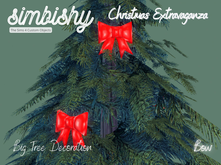 The Sims Resource - Christmas Extravaganza - Big Tree Decoration BOW