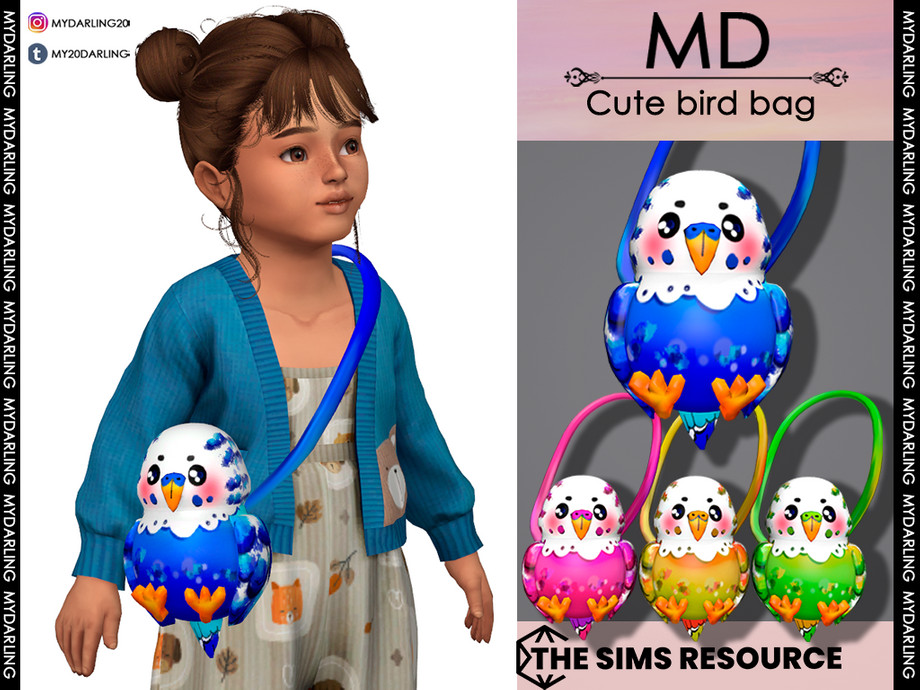 The Sims Resource | Cute bird bag for Toddler