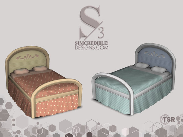 The Sims Resource | Colors of Joy Double Bed