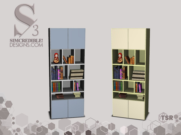 The Sims Resource | Colors of Joy Bookcase