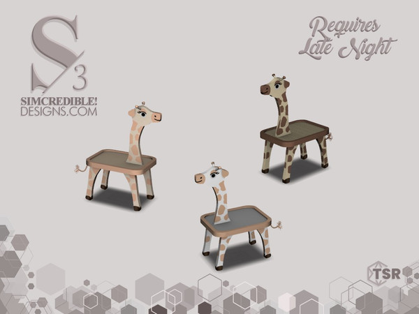 The Sims Resource | Colors of Joy Giraffe Table