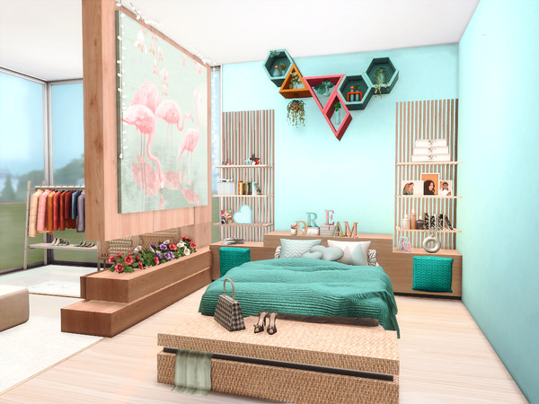 The Sims Resource | Blue Voyage Bedroom