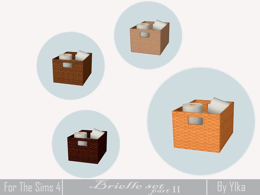 The Sims Resource - [SJB] Brielle set part II - basket with toilet ...