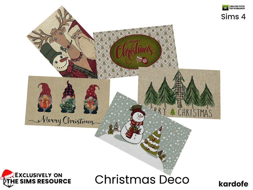 The Sims Resource - Christmas Deco_Rug