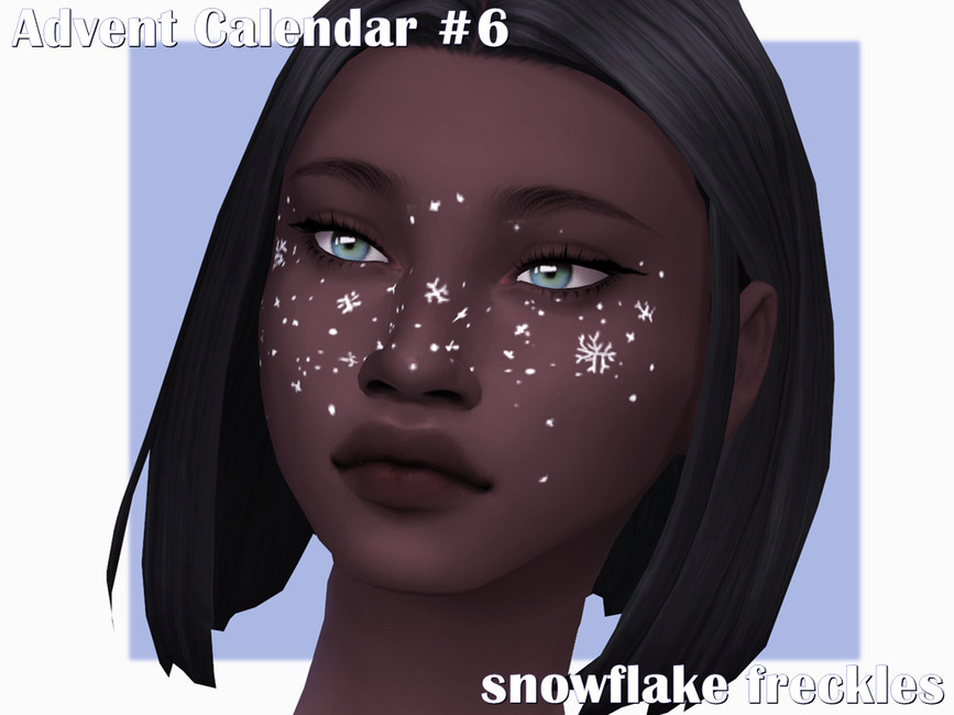 The Sims Resource - Advent Calendar Day #6 - Snowflake Freckles