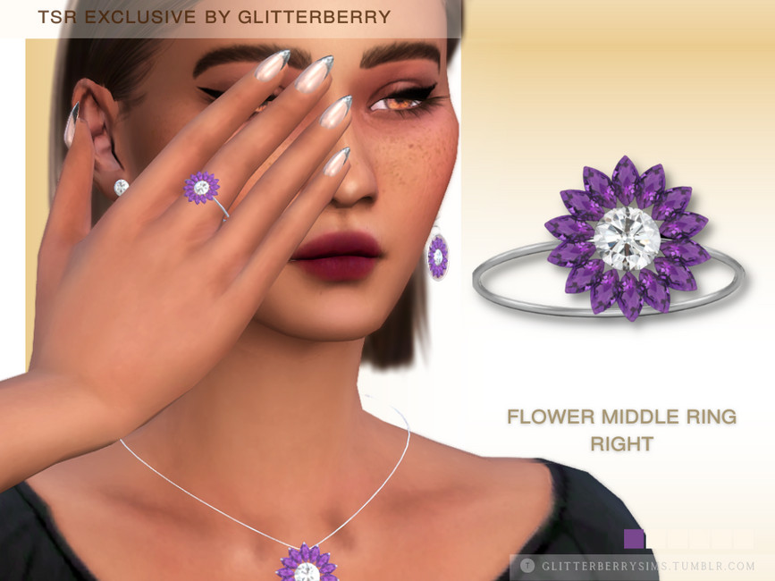 The Sims Resource - Flower Middle Ring RIGHT