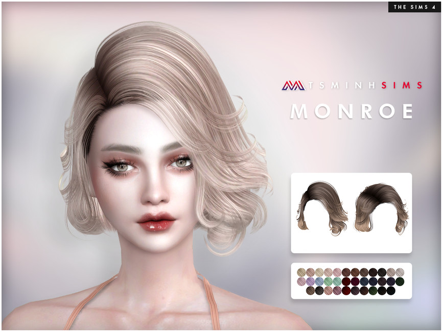 The Sims Resource - Monroe Hair