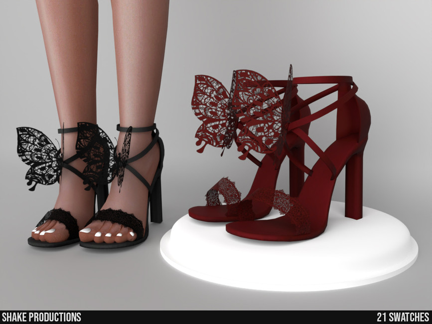 The Sims Resource - 972 - Lace High Heels