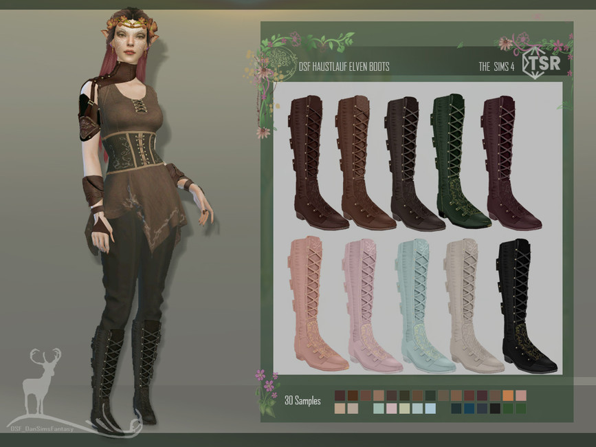The Sims Resource - HAUSTLAUF ELVEN BOOTS
