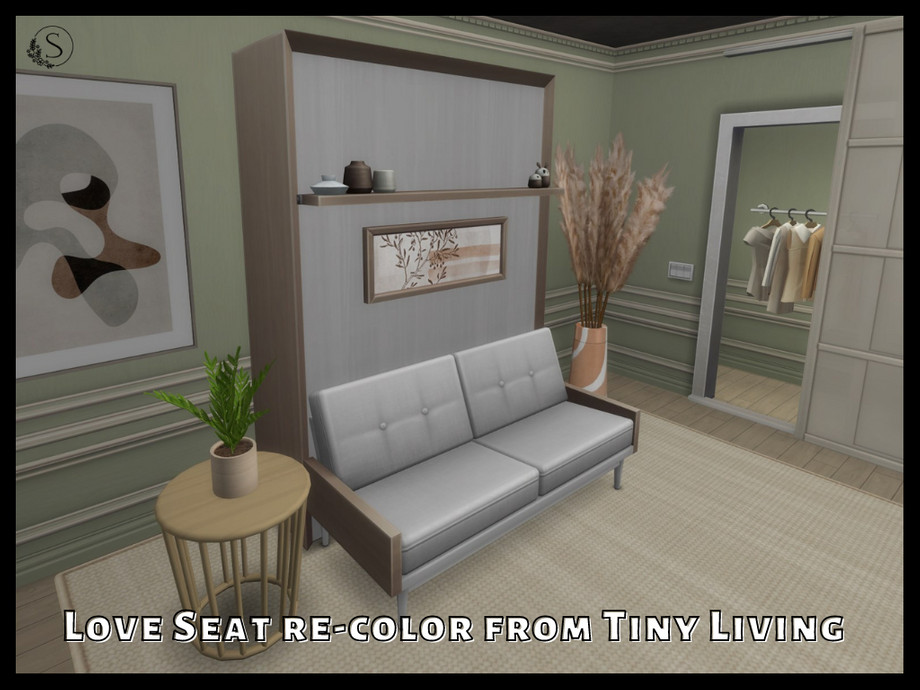 The Sims Resource | Bed Loveseat Combo Recolor