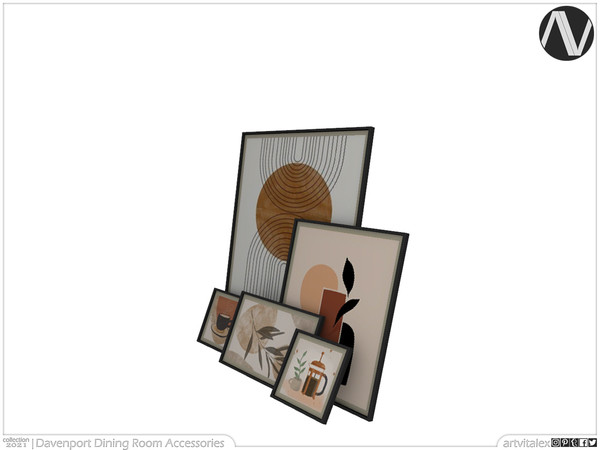 The Sims Resource | Davenport Painting Frames