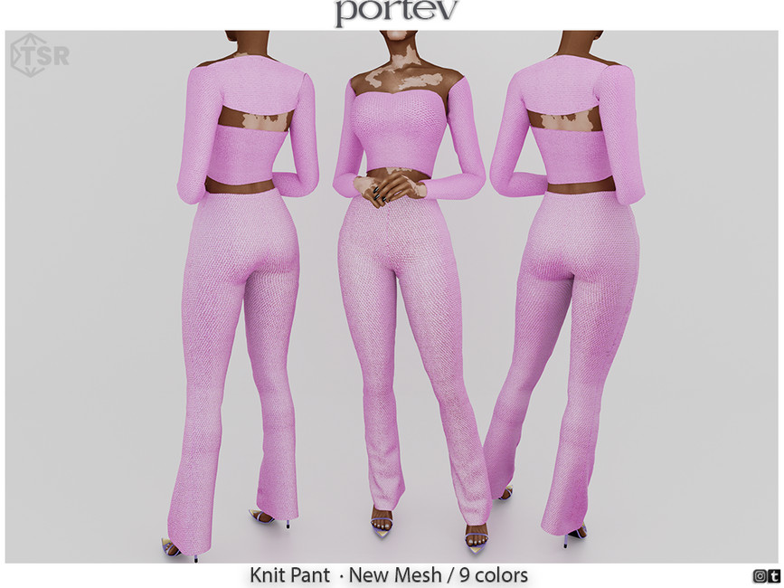 The Sims Resource - Knit Pants