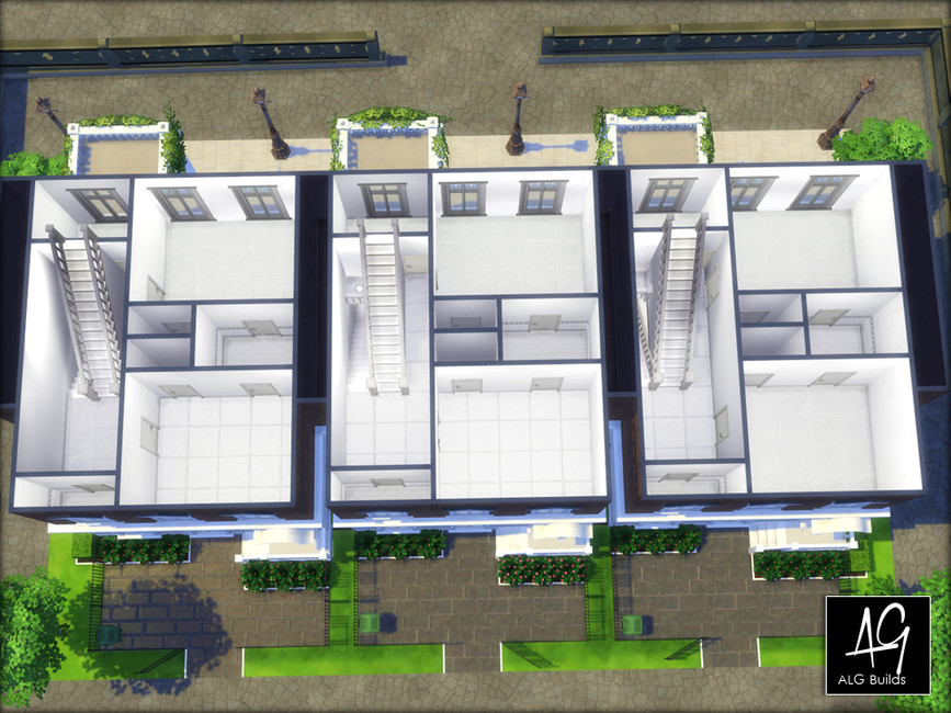 The Sims Resource - Georgian Townhomes