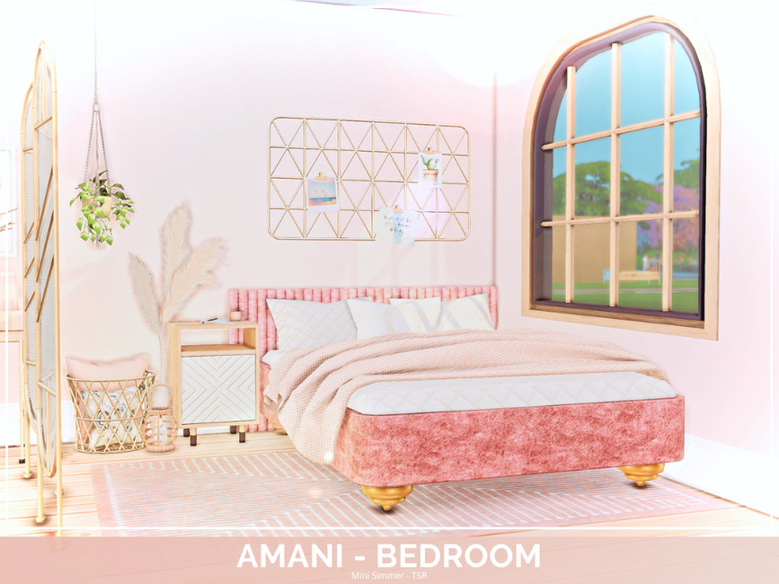 The Sims Resource - Amani Bedroom - TSR Only CC