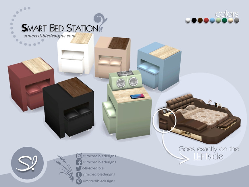 The Sims Resource - Smart Bed Station End table left