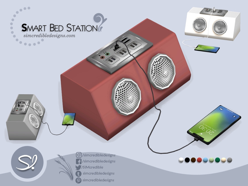The Sims Resource - Smart Bed Station Stereo