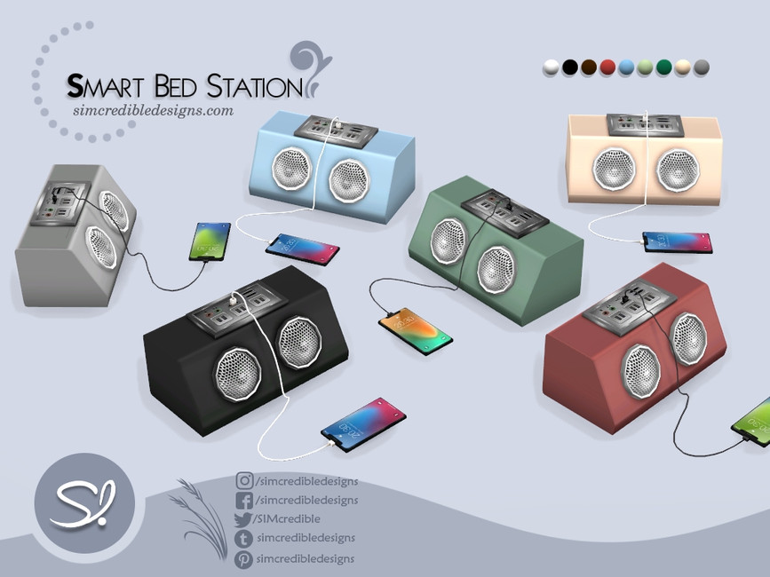 The Sims Resource - Smart Bed Station Stereo