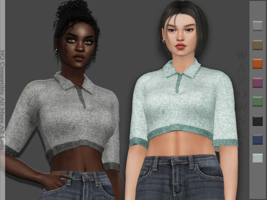 The Sims Resource - Collared Jumper