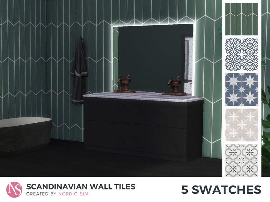 The Sims Resource - Scandinavian wall tile